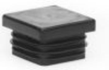 Plastprop til firkantrør 15x15, 0,8-2,0 mm - Sort - smedebutikken.dk